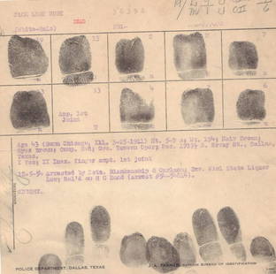 Jfk Jack Ruby & Lee Harvey Oswald Autographed Display