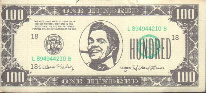 Back To The Future Prop Biff Bill