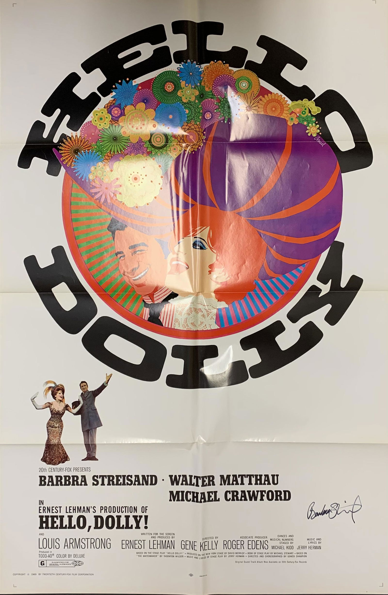 Hello Dolly movie poster signed - Oct 25, 2020 | Piece of the Past Inc ...