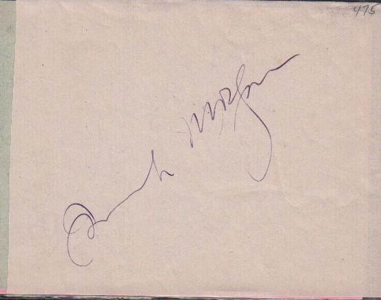 Frank Morgan Wizard Of Oz Signature
