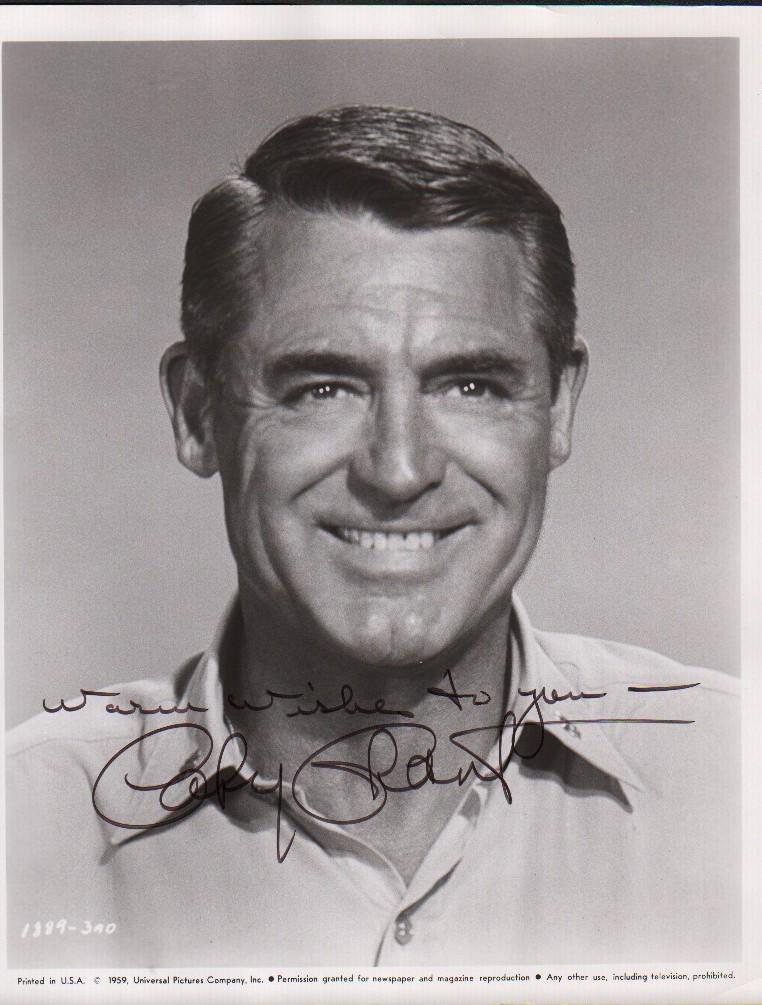Cary Grant Signed Photograph