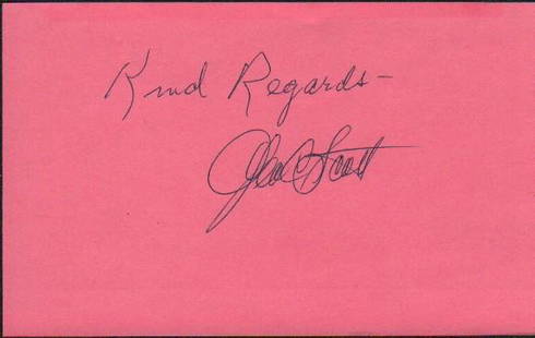 Actor George C Scott Lobby Card Signed