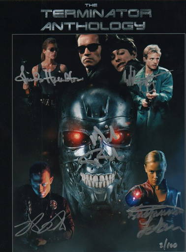 Terminator Limited Edition Cast Print Signed