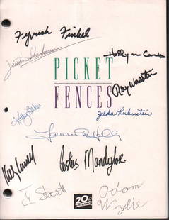 Pickett Fences Original Cast Signed Script