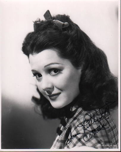 Ann Rutherford Gone With The Wind Signed 8x10 Photo