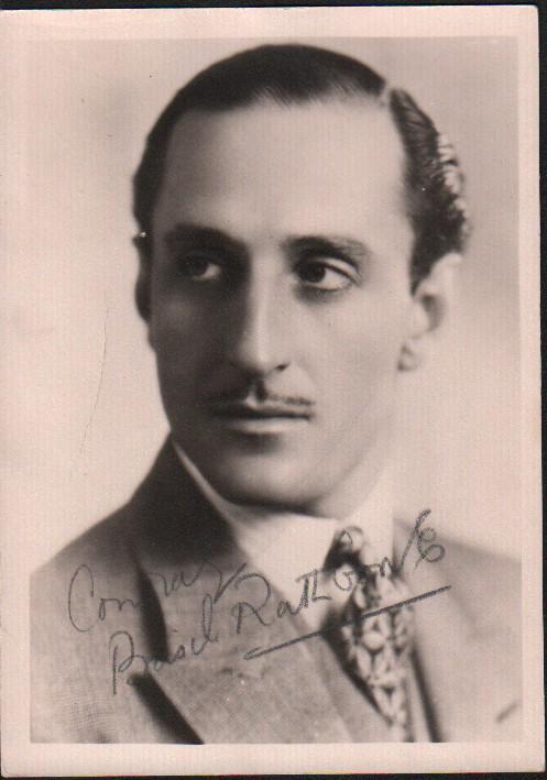 Basil Rathbone Signed Photograph