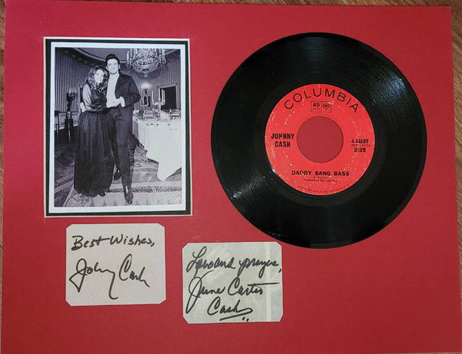 Johnny Cash And June Carter Signatures