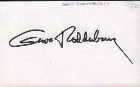 Gene Roddenberry Signature