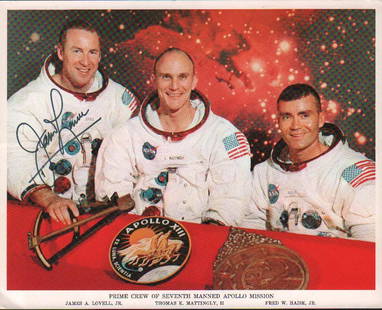 Apollo 13 Commander James Lovell Signed Photo