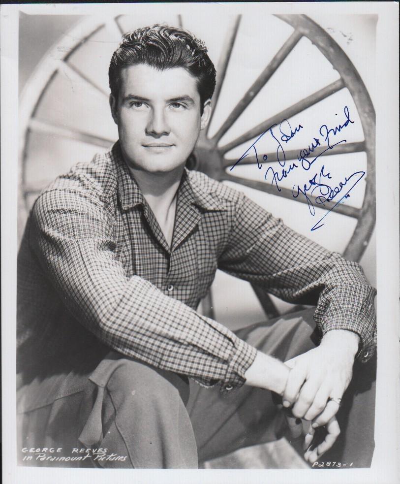 George Reeves RARE signed photo (#0088) on Oct 30, 2021 | Piece of the ...