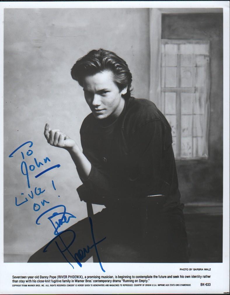 River Phoenix Signed Photo