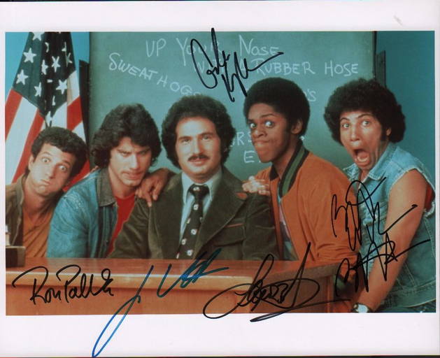 Welcome Back Kotter Cast Signed Photo