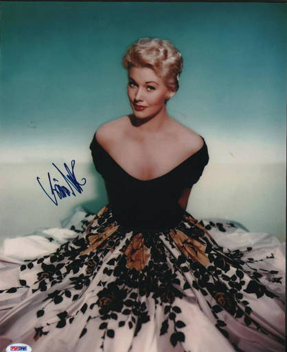 Kim Novak Color Signed 11x14 Photo