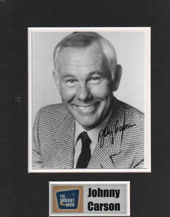 Johnny Carson Vintage Signed Photograph