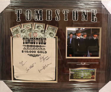Tombstone Prop Scarf Cast Signed