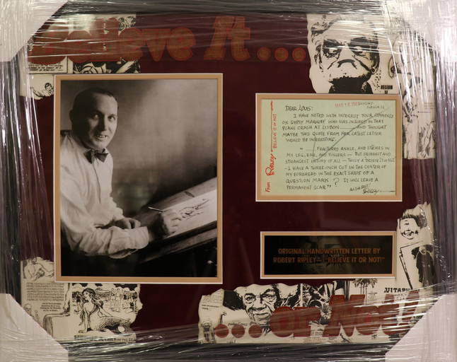 Robert Ripley Believe It Or Not Rare Signed Letter