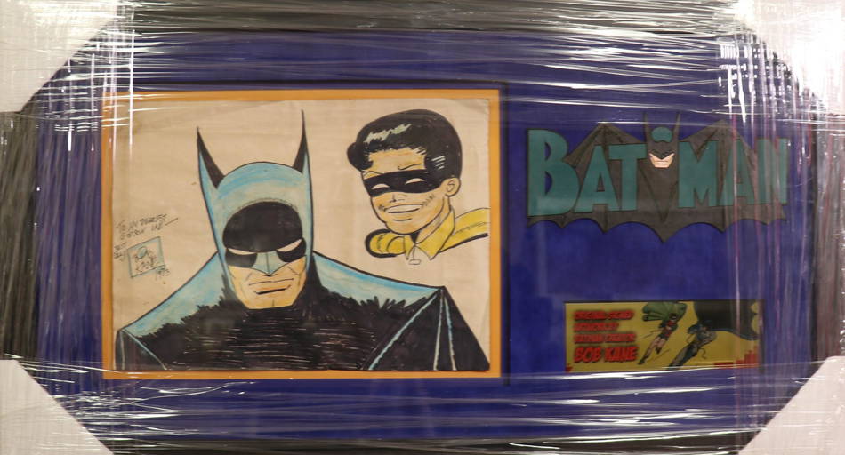 Bob Kane rare early sketch signed framed - Dec 19, 2021 | Piece of the ...