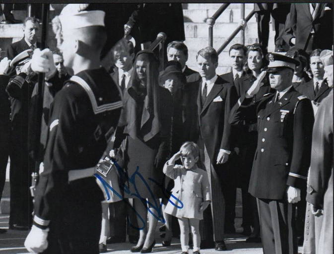 John F Kennedy Jr Signed Historic Image Photograph