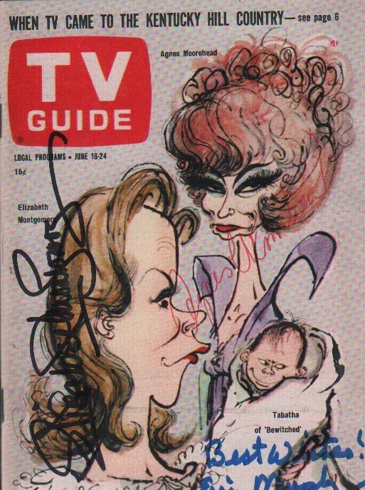 RARE Bewitched TV Guide signed by cast - Jan 15, 2022 | Piece of the ...