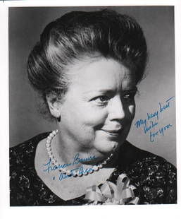 Frances Bavier Rare Aunt Bea Andy Griffith Show Signed Photograph