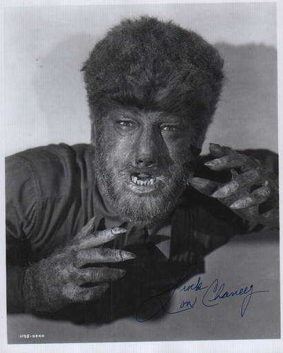 Lon Chaney Jr rare Wolfman signed photograph - Apr 18, 2022 | Piece of ...