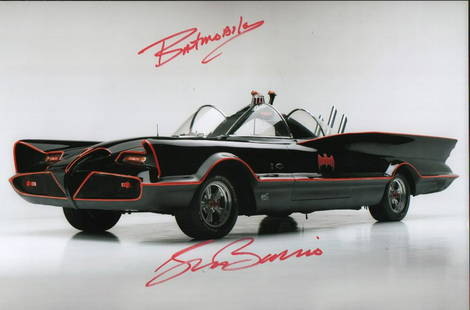 George Barris Rare Batmobile Signed 11x14 Photo