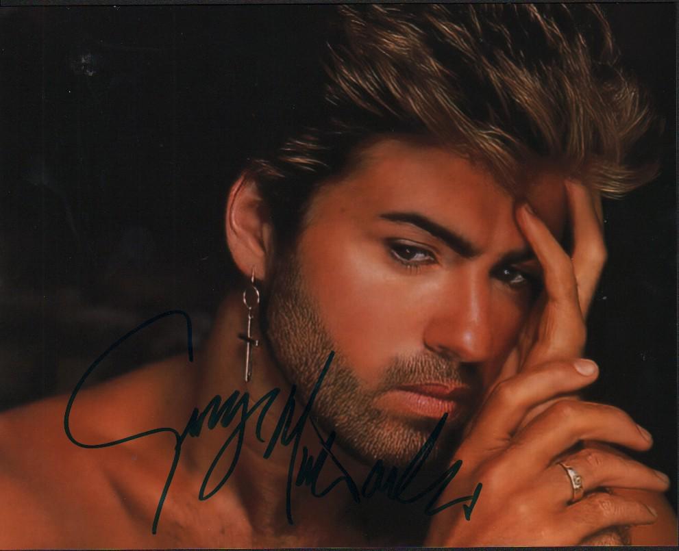 George Michael Signed Photograph