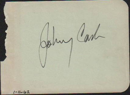 Johnny Cash Signed Book