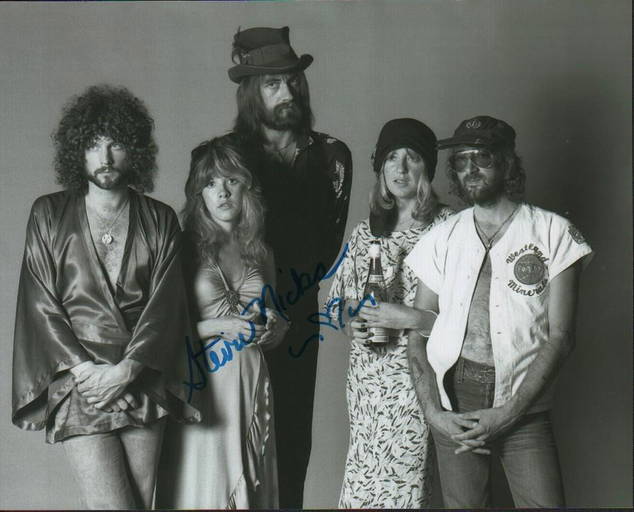 Stevie Nicks Rare Signed Fleetwood Mac Photograph