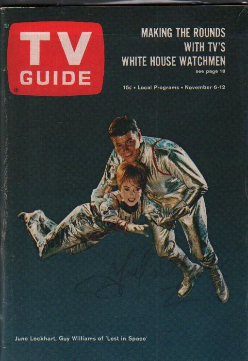 Lost In Space Rare Tv Guide Cast Signed