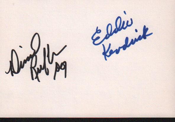 David Ruffin And Eddie Kendricks Of The Temptations Rare Signed Card