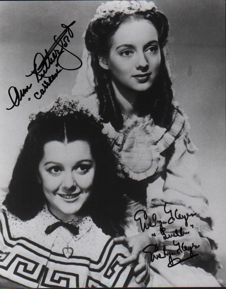 Evelyn Keyes And Ann Rutherford Gone With The Wind Signed Photograph