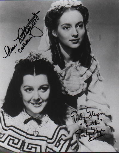 Evelyn Keyes And Ann Rutherford Gone With The Wind Signed Photograph