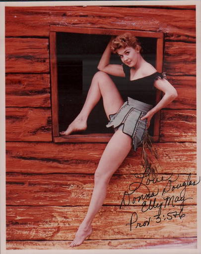 Donna Douglas Sexy Beverly Hillbillies Signed Photograph