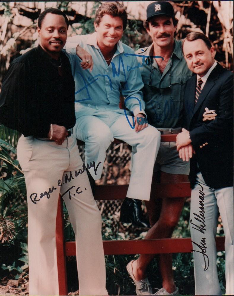 Magnum Pi Cast Signed Photograph