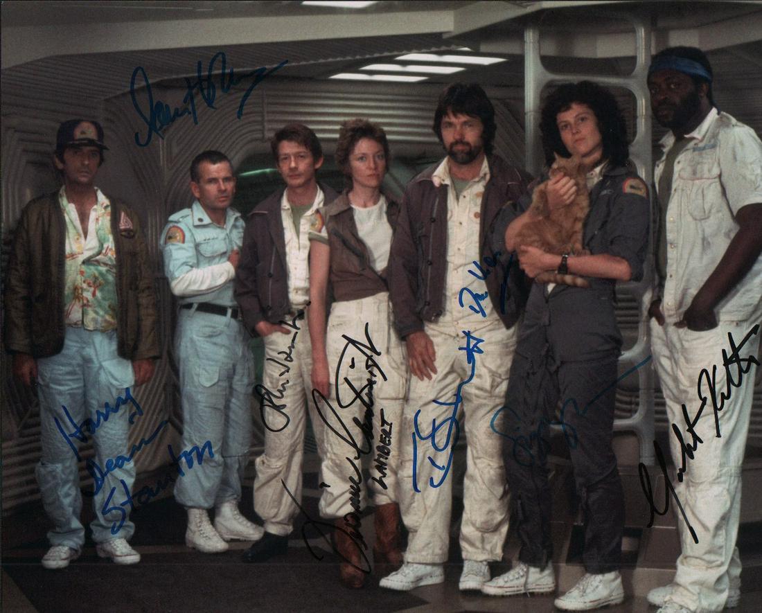 Alien Rare Cast Signed 11x14 Photograph