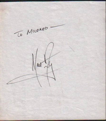 Neil Armstrong Signature On Page