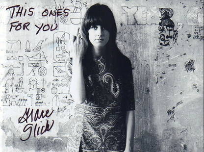 Jefferson Airplane | Grace Slick Signed Rabbit Illustration