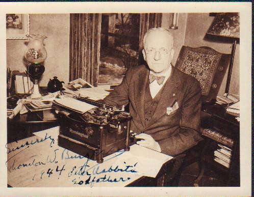 Thornton Burgess Peter Rabbit signed photograph (#0017) on Apr 16, 2023 ...