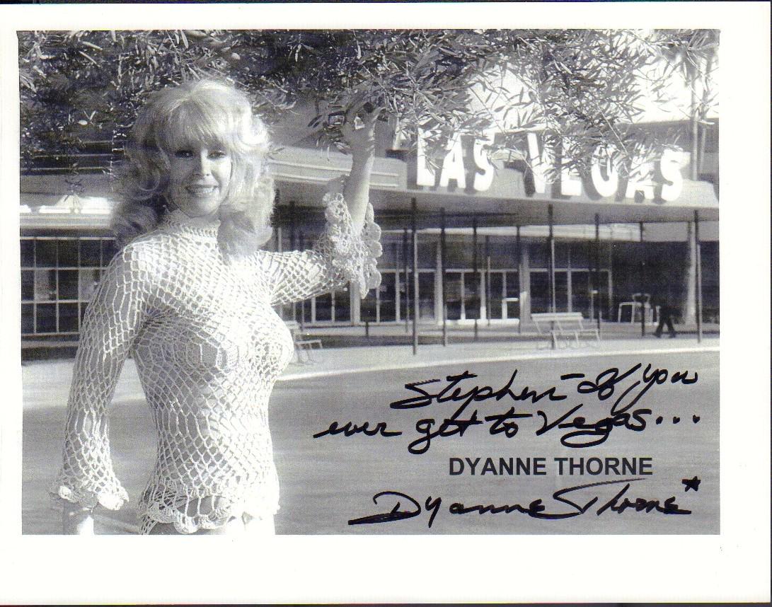 Dyanne Thorne Rare Signed Photograph