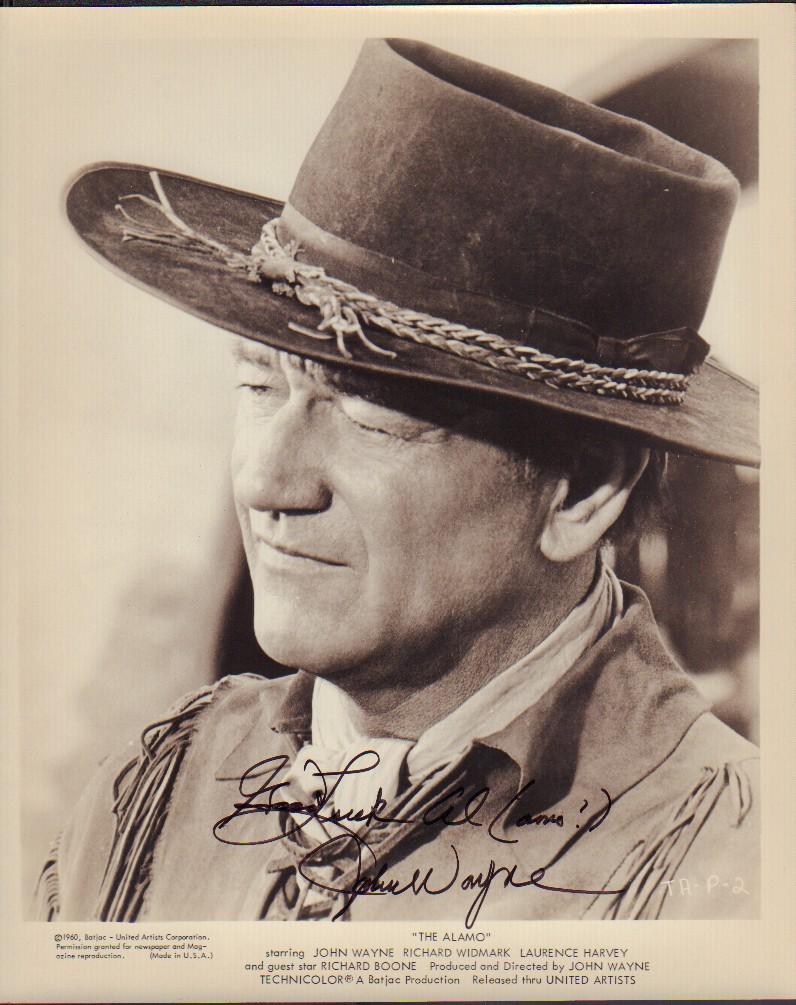 John Wayne Vintage Signed Photograph