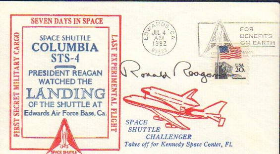 Ronald Reagan Signed Fdc
