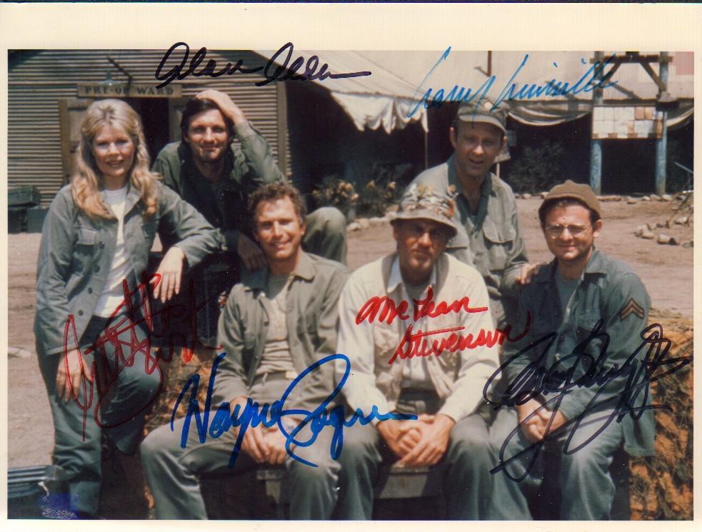 Mash Cast Signed Photograph