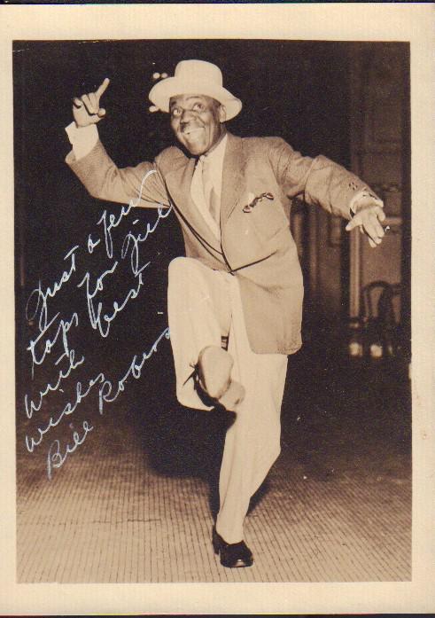 Bill Bojangles Robinson Signed Photograph