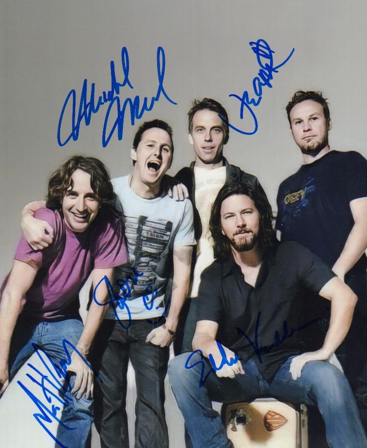 Pearl Jam Signed Photograph Auction