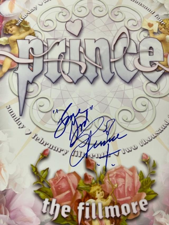 Prince Concert Poster Signed Auction