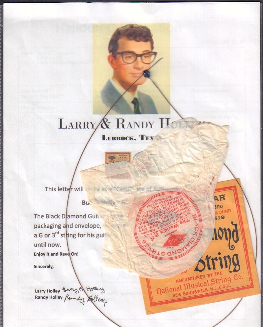 Buddy Holly Owned Guitar String