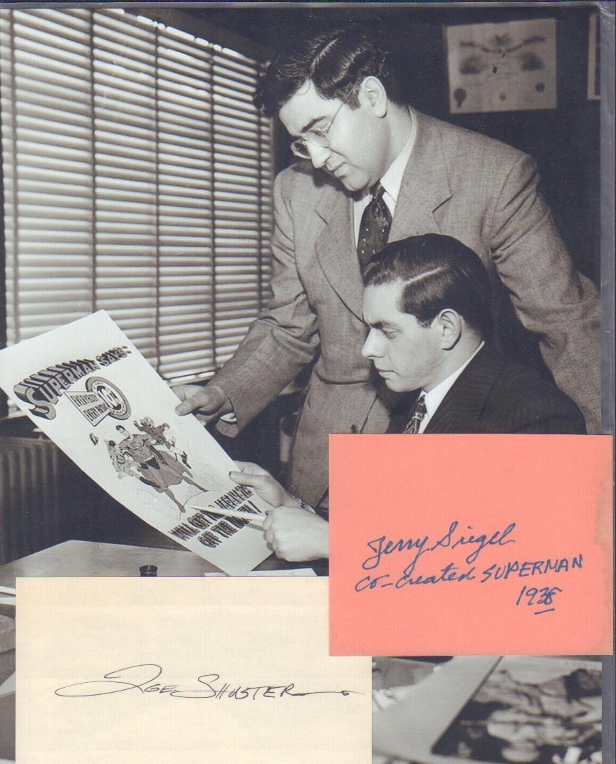 Superman Creators Siegel And Schuster Signatures