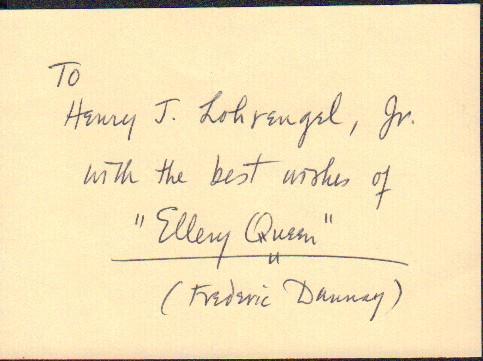 Ellery Queen Signature