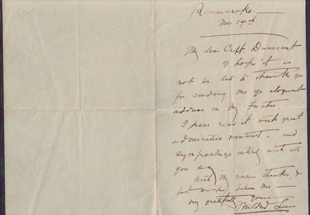 Robert E. Lee Signed Letter